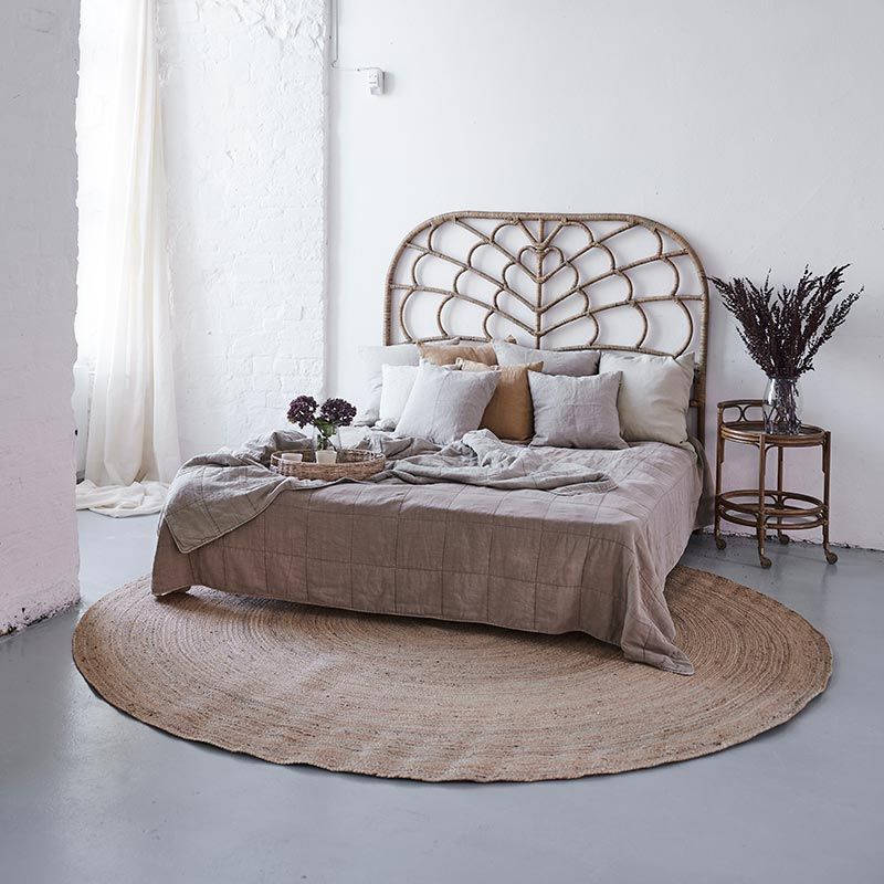 Celia sänggavel 180 cm i antikbetsad rotting Sika Design | Hulténs