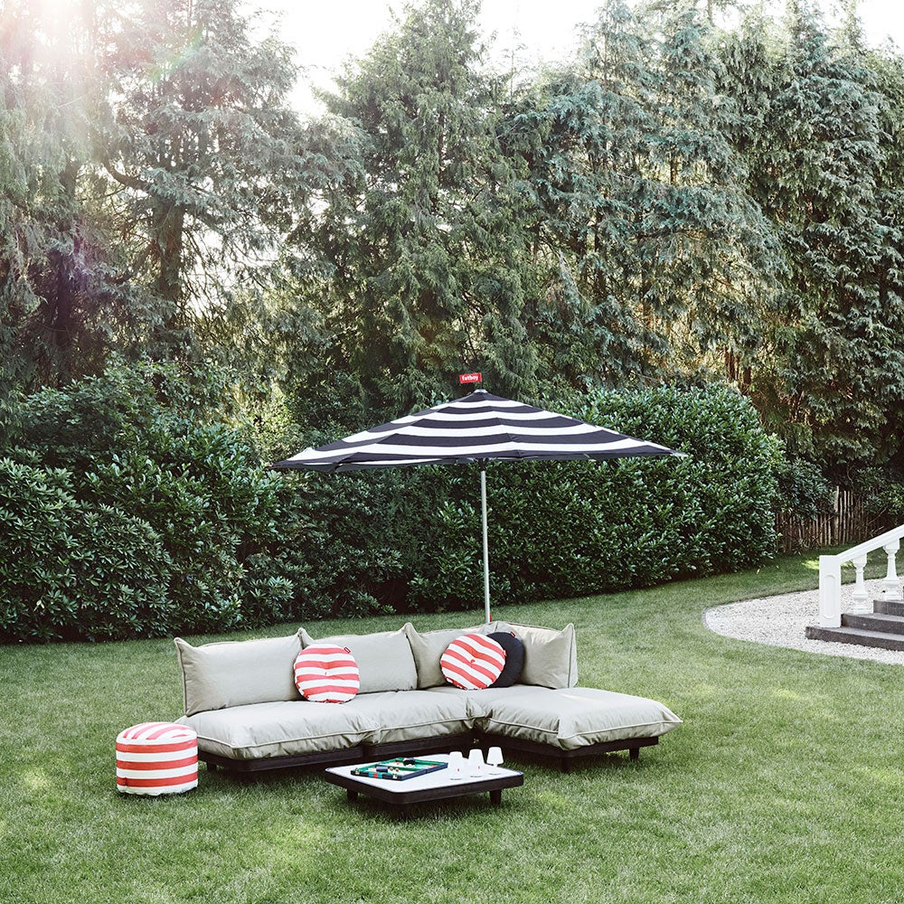 Point outdoor pouf stripe ocean blue Fatboy | Köp dina utemöbler från ...