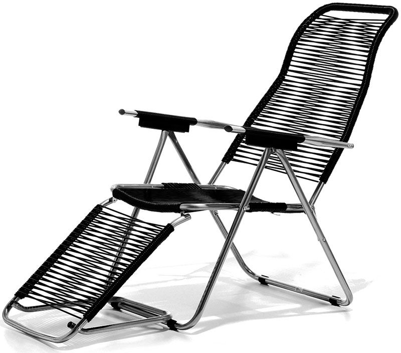 Spaghetti solstol svart aluminium Fiam | Köp hos Hulténs