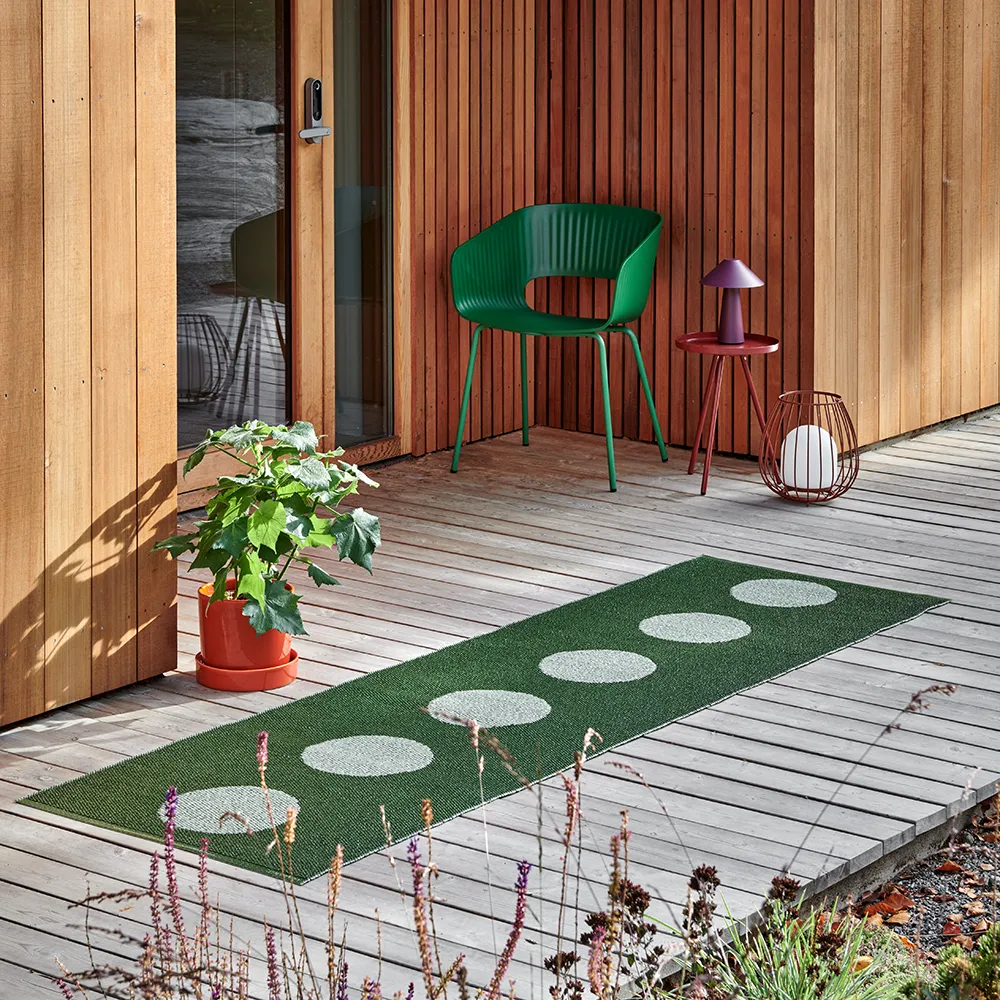 Pappelina Vera Pop matta Leaf/Misty Mint 70 x 120cm | Köp från Hulténs