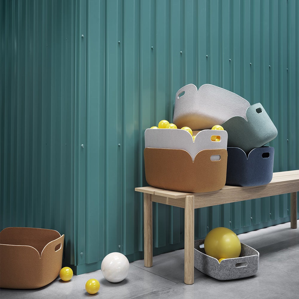 Muuto Restore Basket Förvaringslåda 48 x 35 cm - Sand | Köp från Hulténs