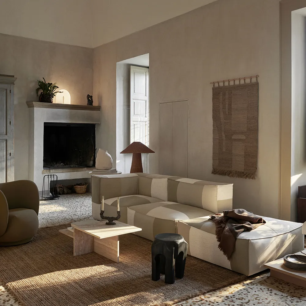 Ferm Living Catena Sofa Center L100 - Patchwork - Sand | Köp från Hulténs